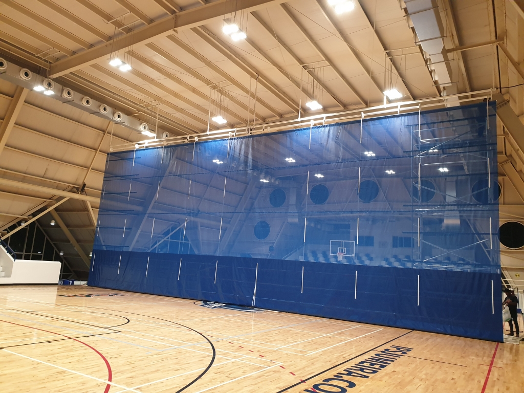 Smart Field Sports | best quality divider Curtains in UAE | gym divider ...